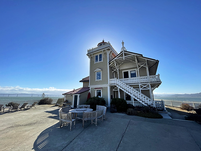 This island lighthouse offers the ultimate "getting away from it all" experience in San Francisco Bay. 