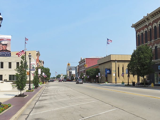Greenville's downtown architecture reveals a time when even small towns built with grandeur and lasting quality.