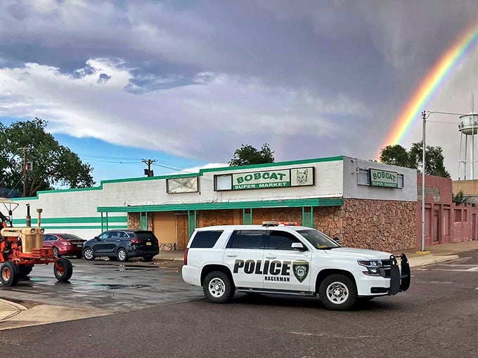 Hagerman greets visitors with small-town simplicity and a rainbow promise of affordable golden years ahead.