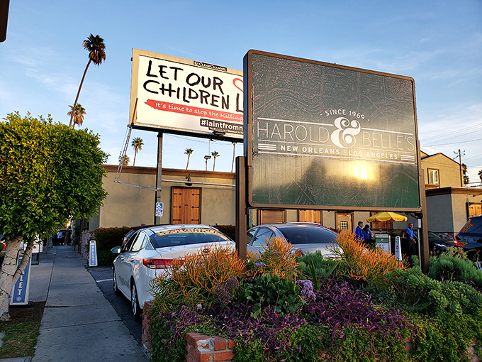 New Orleans soul food finds its perfect California home in this warm, welcoming dining room. 