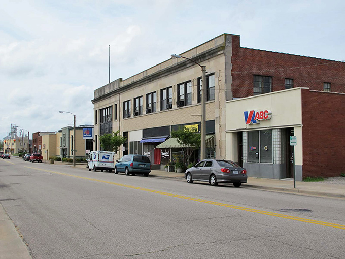 These historic facades have weathered decades of change while maintaining their dignity and small-town appeal throughout every season. 