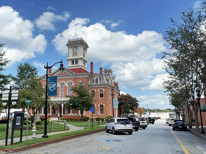 Monroe's tree-lined streets create natural cathedrals where retirement prayers for affordability are answered with Southern hospitality.