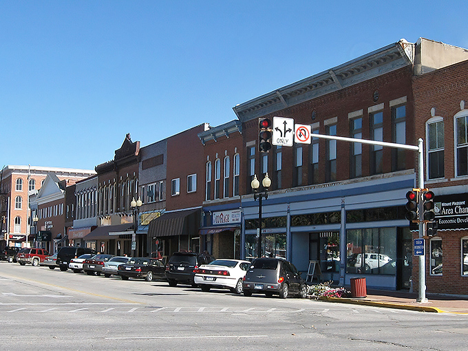 Mount Pleasant's downtown square radiates historic charm and community pride. These storefronts have hosted more local businesses than a chamber of commerce directory!