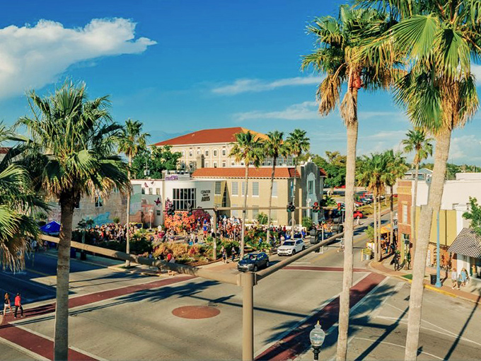 Daytona Beach's charming storefronts offer a quieter side to this famous beach town, where local shops invite unhurried exploration.