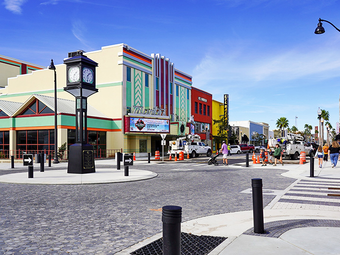 Panama City's vibrant downtown theater adds a splash of color to affordable living. Coastal charm without the coastal price tag!