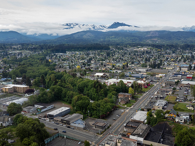 Port Angeles nestles between mountains and sea like nature couldn't decide which view to give it, so it got both.