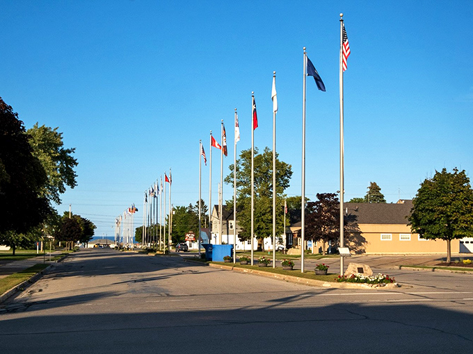 Rogers City's golden-hour glow transforms ordinary brick into something magical &ndash; much like what your Social Security check can do here.