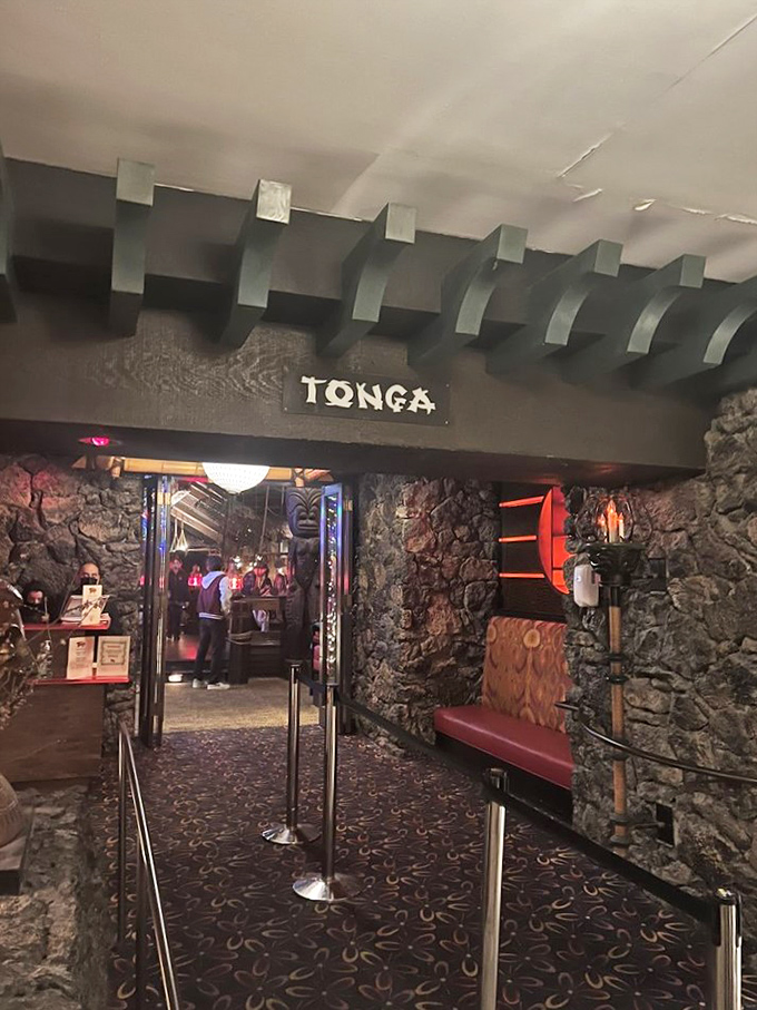Tonga Room: Tiki time! This unassuming entrance hides one of San Francisco's most beloved tropical escapes, complete with indoor rainstorms.