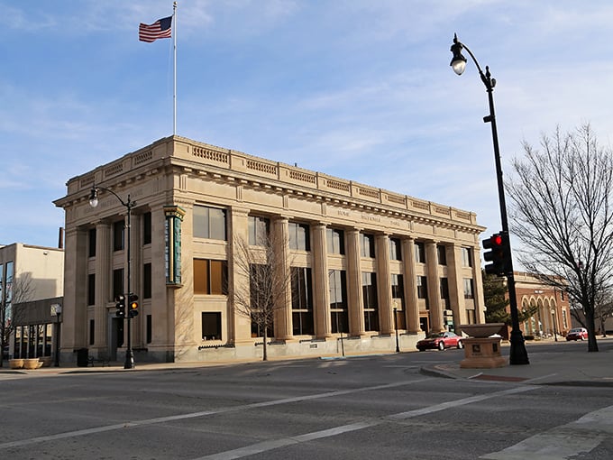 The well-preserved buildings of "Ark City" create a downtown with character, where healthcare access meets small-town prices.