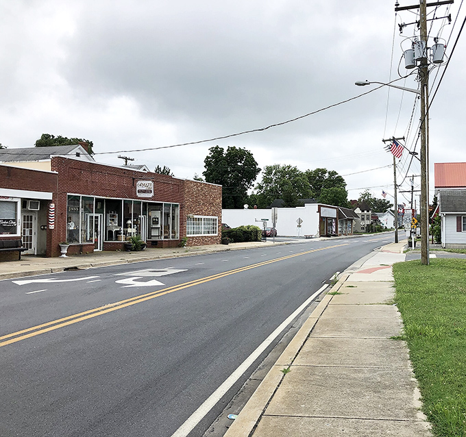 The classic church architecture in Bridgeville stands as a testament to community values that have anchored this town for generations. Some things never go out of style!