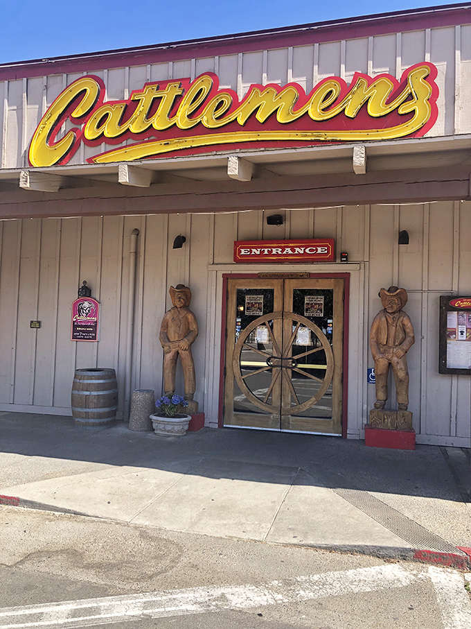 Those wooden cowboys have seen it all &ndash; decades of happy diners waddling out with full bellies and big smiles.