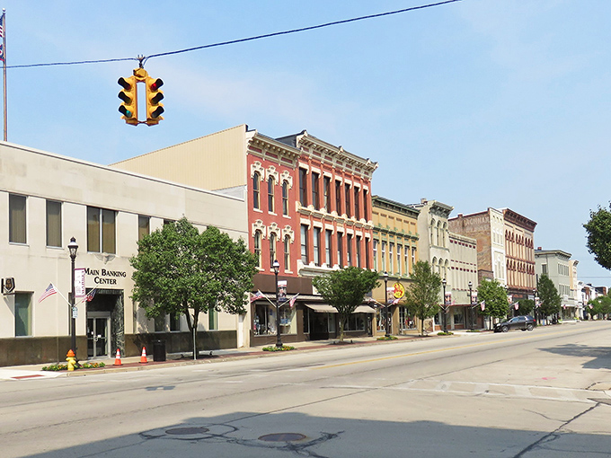 The wide streets of Greenville welcome visitors to a place where neighborly greetings and affordable living still exist.