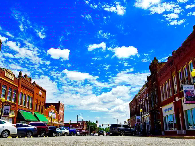 The kind of downtown where the buildings have more character than most Hollywood scripts, with stories etched in every brick.