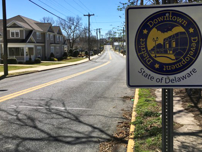 Charming storefronts line Laurel's main street, offering the simple pleasures of small-town living without breaking your Social Security budget.