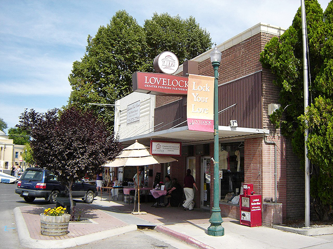 Lovelock's quaint storefronts invite you to "lock your love" with this affordable town where healthcare access doesn't break the bank.