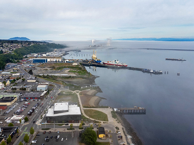 Port Angeles sits proudly between mountains and sea. On clear days, you can see all the way to Canada!