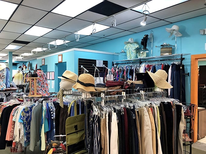 Beach-themed decor and sunny Florida vibes make browsing here feel like a vacation for your wallet.