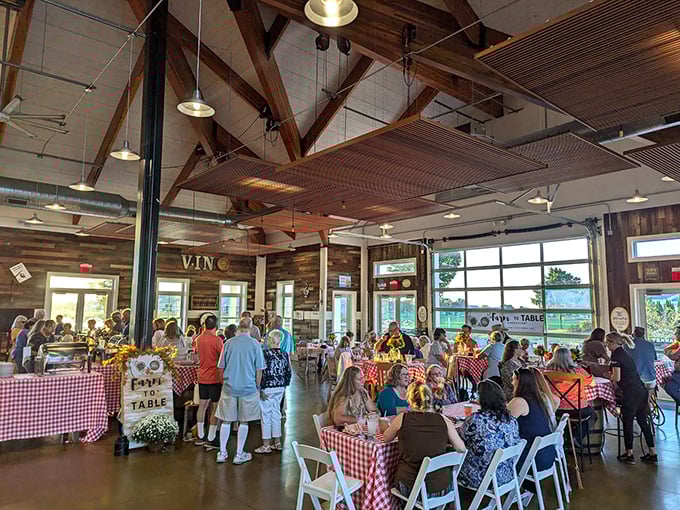 The Farm to Table dinner transforms a rustic space into a communal celebration of local bounty, where strangers become friends over shared plates and stories.