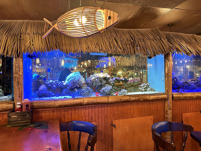 This isn't just an aquarium&mdash;it's dinner theater where the performers swim by as you contemplate which of their cousins might be on your plate.