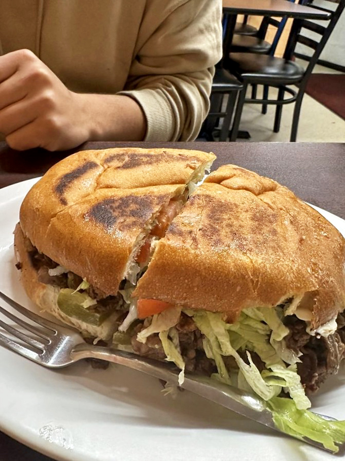 Not all heroes wear capes&mdash;some come in bread form. This torta, packed with seasoned meat, fresh veggies, and just enough sauce, is sandwich perfection.
