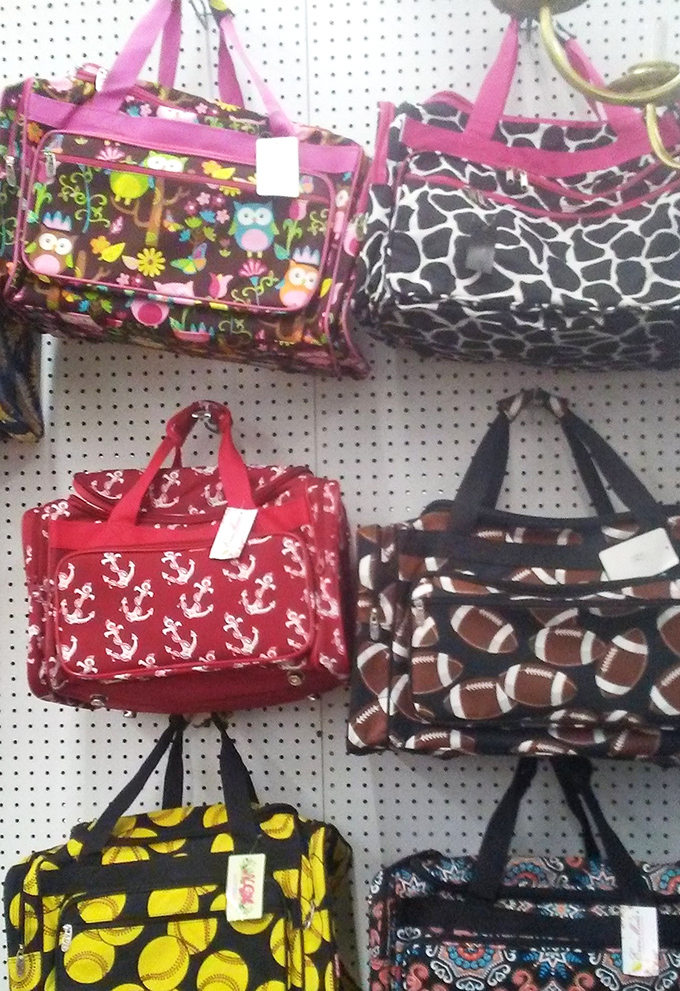 Bag ladies and gents, your paradise awaits. From nautical anchors to footballs, these patterns prove personality can be portable.