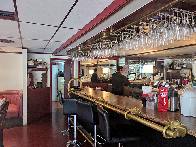 Where libations meet expectations&mdash;the bar area promises the perfect pairing for your spice journey. Kingfisher beer, anyone?