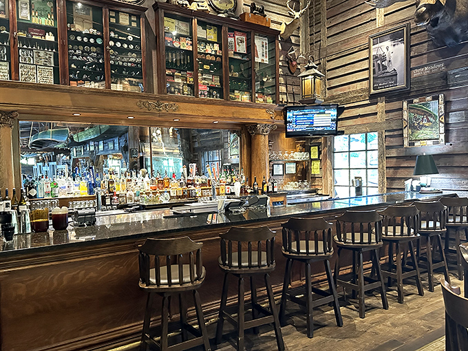 This isn't just a bar&mdash;it's a museum of spirits where wooden stools have heard a thousand fishing tales, some of them possibly true.