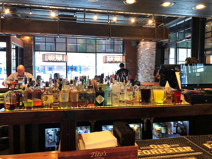 Behind every great meal is a well-stocked bar. The Eagle's impressive lineup suggests they take your happiness very, very seriously.