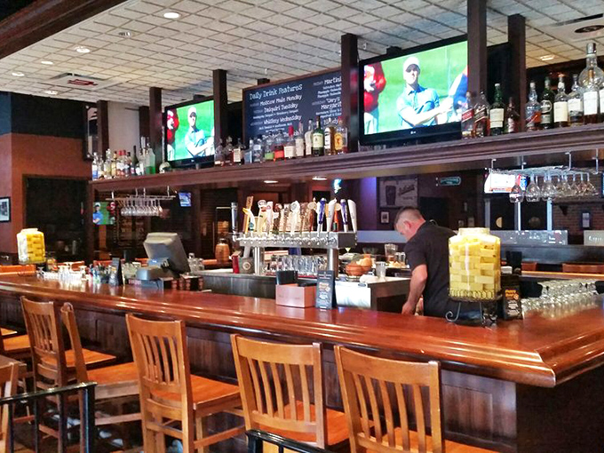 The bar: where strangers become friends and indecision becomes adventure. Those taps aren't just beer dispensers&mdash;they're portals to happiness.