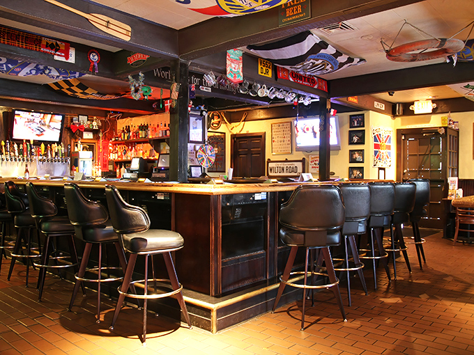 The bar&mdash;where British expats and curious locals bond over imperial pints. Those stools have supported more Anglo-American relations than the diplomatic corps.