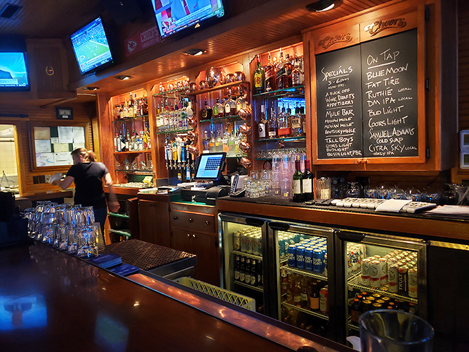 A bar stocked for any occasion, whether you're celebrating a promotion or drowning sorrows from the Hawkeyes' latest heartbreaker.