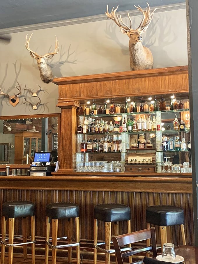 Where spirits meet spirituality &ndash; a bar crowned with antlers serving libations that pair perfectly with whatever cut you've chosen.