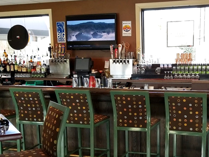 The bar's distinctive green chairs have witnessed countless first dates, business deals, and locals debating whether this winter is worse than last year's.