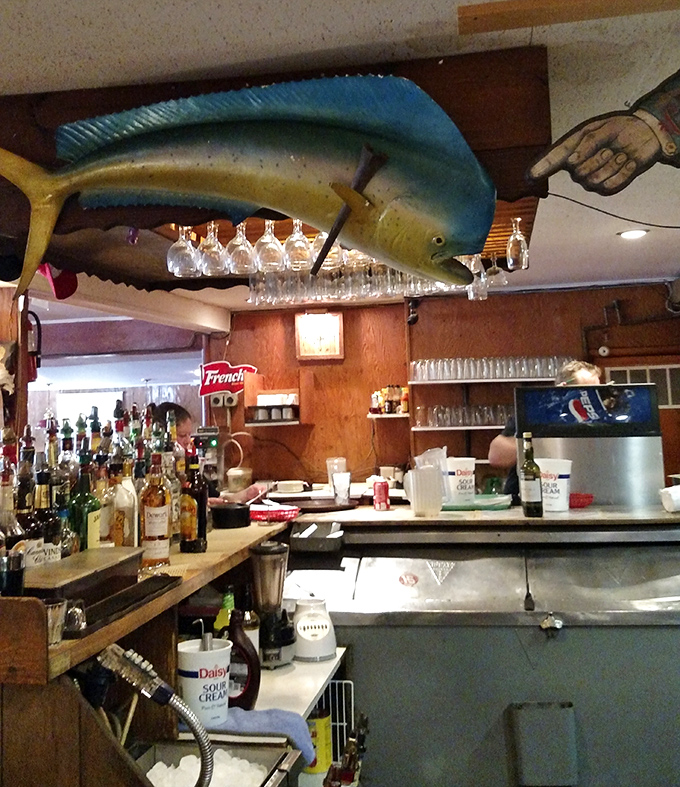 That mounted fish watching over the bar has seen decades of celebrations, first dates, and regular Tuesday night dinners.
