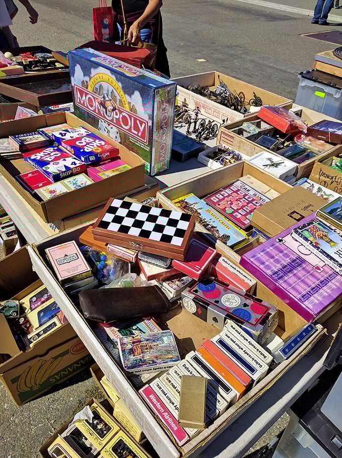 Board game bonanza! Before Playstation, families gathered around these cardboard battlefields for hours of competitive fun.