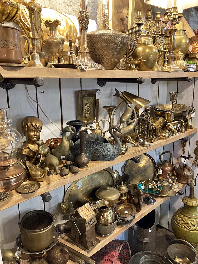 All that glitters isn't gold&mdash;sometimes it's brass! This collection of vintage metalware would make any maximalist's heart skip a beat.