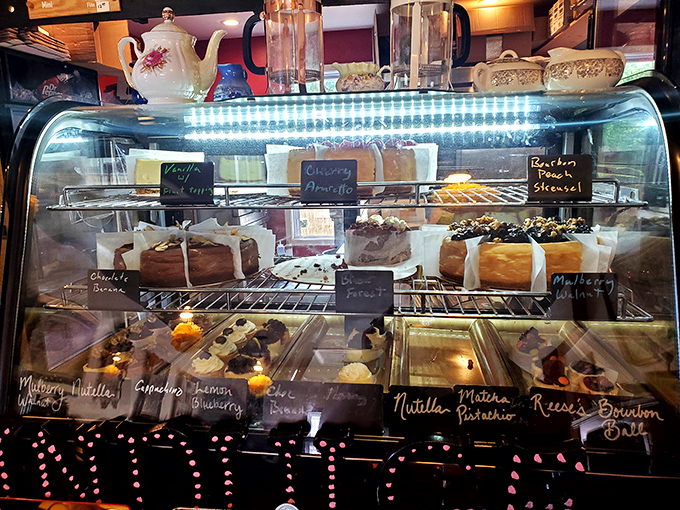The dessert case that launches a thousand diets&mdash;and then promptly ends them. Each little chalkboard sign is basically a permission slip to indulge.