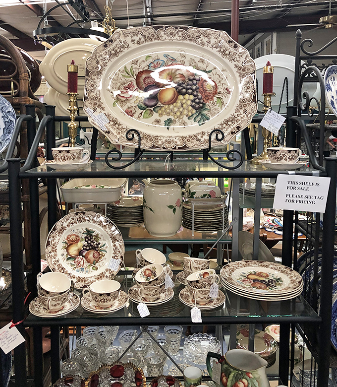 This isn't just dinnerware &ndash; it's a complete Thanksgiving tablescape waiting to happen. Those fruit motifs practically guarantee your pumpkin pie will taste better.