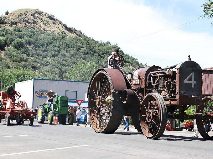 Cherry Days Parade brings out vintage farm equipment that still works perfectly &ndash; much like Paonia's old-fashioned sense of community.
