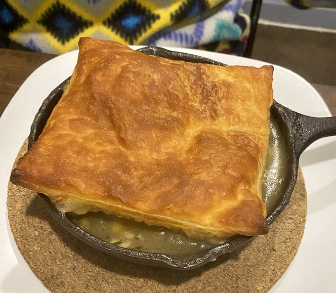 This isn't just chicken pot pie&mdash;it's comfort encased in golden pastry. The steam escaping when you break that crust is practically aromatherapy.