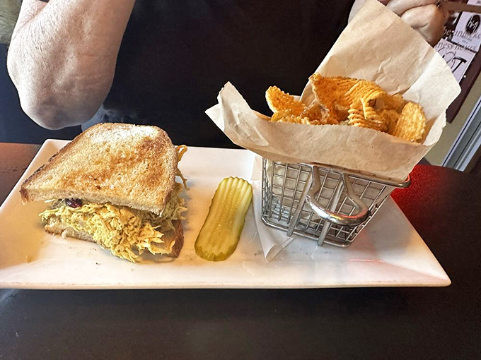 Sometimes the simplest pleasures, like a perfectly crafted chicken salad sandwich, deliver the most satisfying dining experiences possible. 