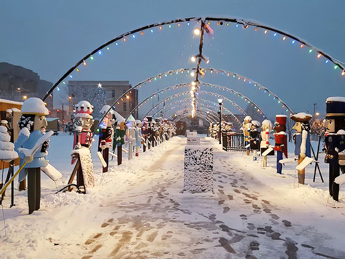 The Nutcracker Village transforms winter evenings into magical experiences, proving small towns often create the most enchanting holiday traditions.