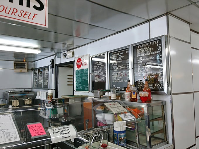 Where orders are shouted and magic happens&mdash;the counter service setup hasn't changed because perfection doesn't require updates.