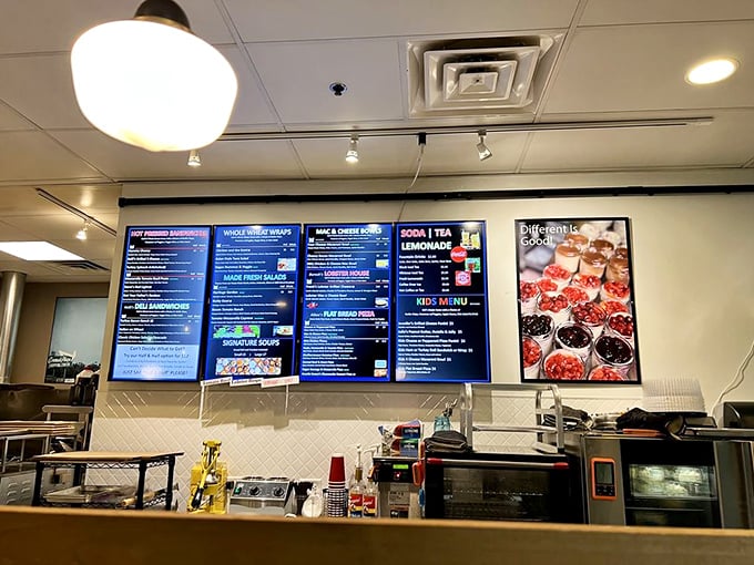 The digital menu boards might be modern, but the commitment to classic flavors and scratch-made goodness is delightfully old-school.