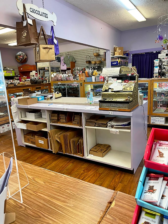 That vintage cash register isn't just for show&mdash;it's a working time machine that turns your modern dollars into old-fashioned joy.