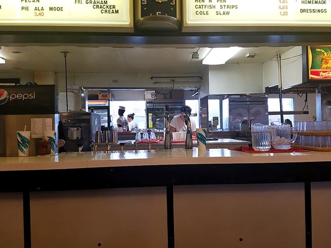 Behind this counter, the magic happens with methodical precision &ndash; no fancy equipment, just decades of know-how.