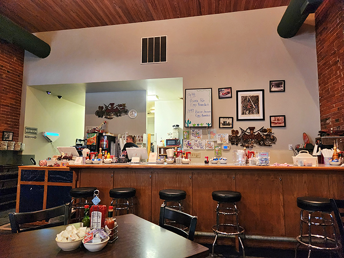 The counter view offers breakfast theater at its finest. From this vantage point, you can watch morning miracles happen in real-time.