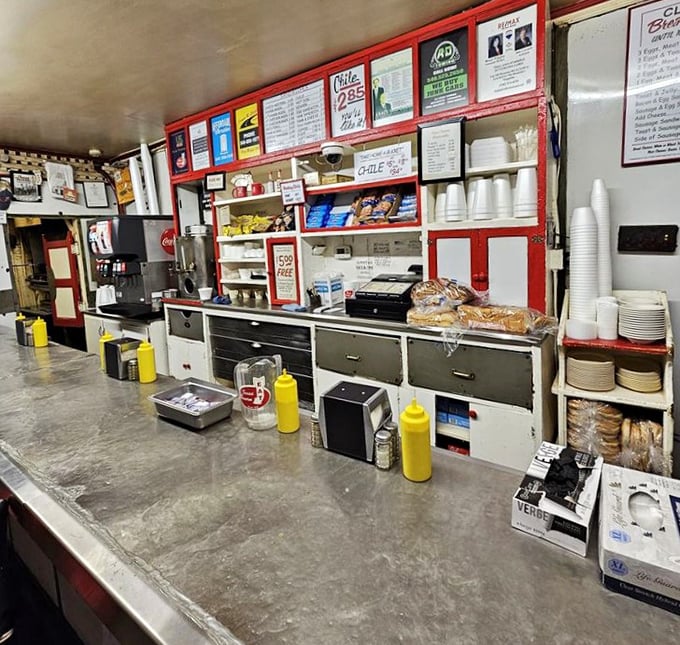 Behind this counter, culinary magic happens with the efficiency of a Swiss watch and the soul of a Southern grandmother's kitchen.