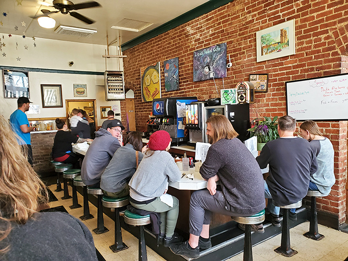 Where breakfast dreams come true. These counter seats aren't just furniture&mdash;they're front-row tickets to the greatest show on plates.