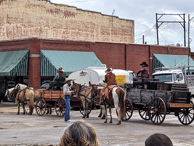 Not just for show&mdash;working cowboys and their horses are still a common sight in Pawhuska, connecting present-day to the town's frontier roots.